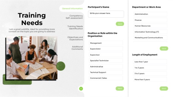 Training Needs | Genially