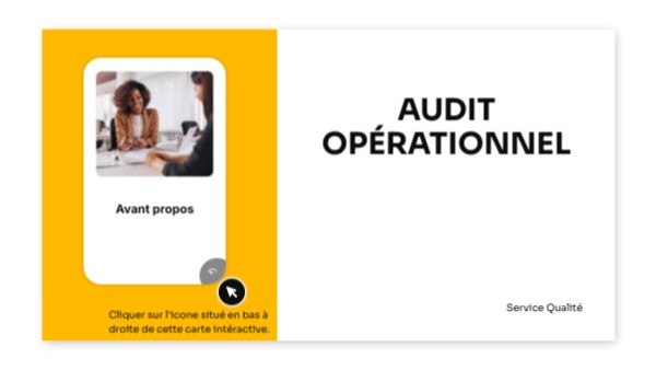 Audit opérationnel - observation des entretiens | Genially