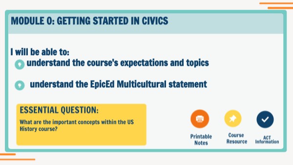 Civics Module 0 Final Landing | Genially