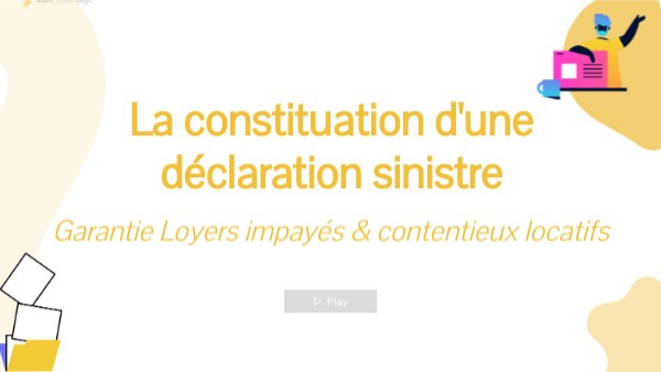Composition d'une déclaration sinitre Macif | Genially