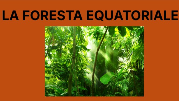 LA FORESTA EQUATORIALE | Genially
