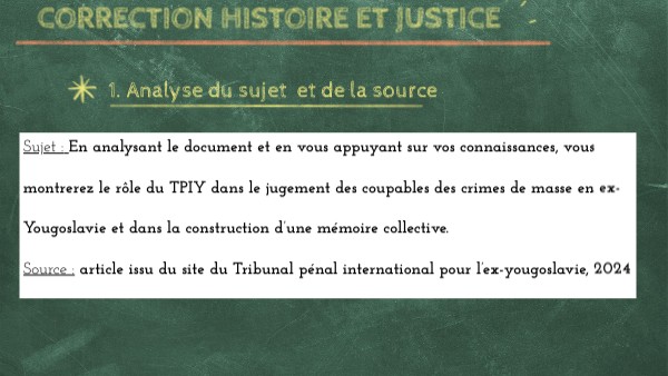 Correction Histoire et justice | Genially