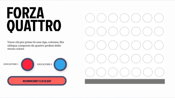 Forza quattro | Genially