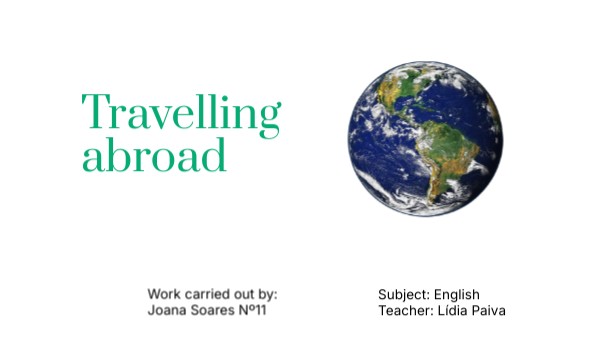 Travelling abroad | Genially