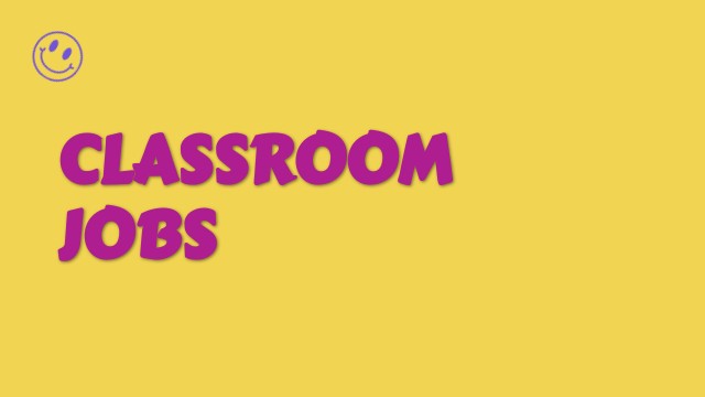 classroom Job Teams | Genially