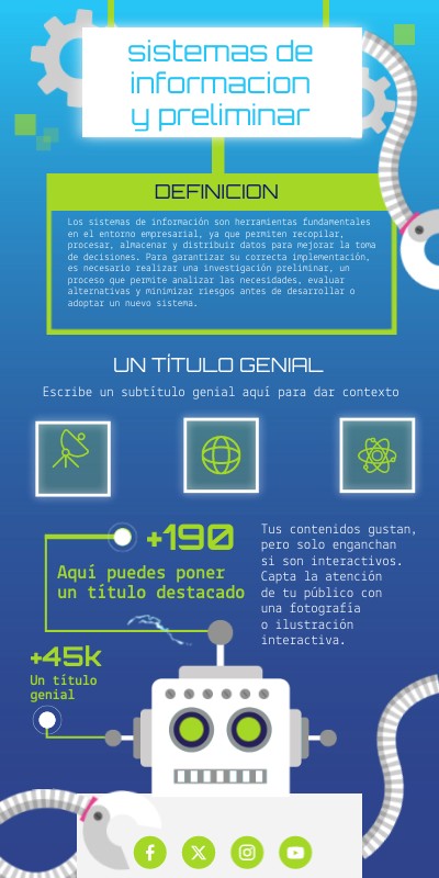 sistemas de informacion y preliminar | Genially