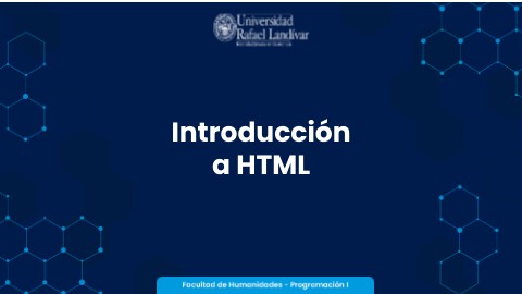 Introducción a HTML | Genially