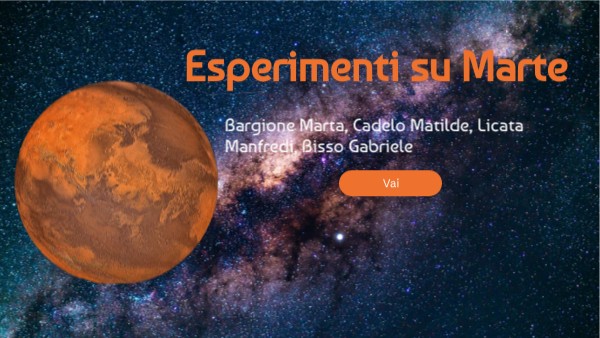 Esperimenti su Marte | Genially