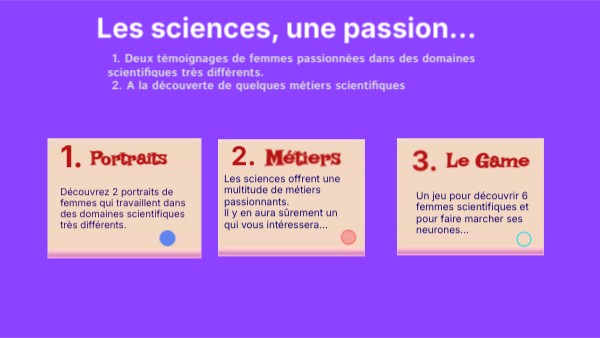 Les sciences, une passion! | Genially