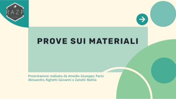 prove SUI MATERIALI | Genially