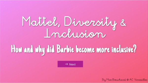 Barbie, Mattel & Inclusivity | Genially