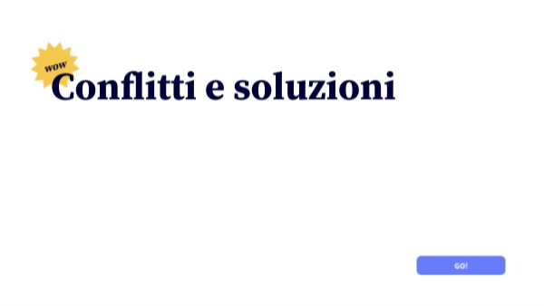 Conflitti e soluzioni | Genially