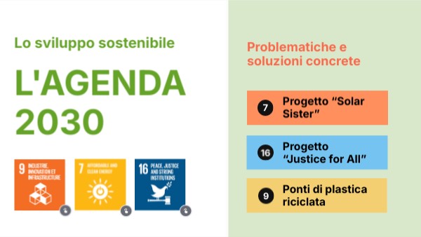 L'AGENDA 2030 | Genially