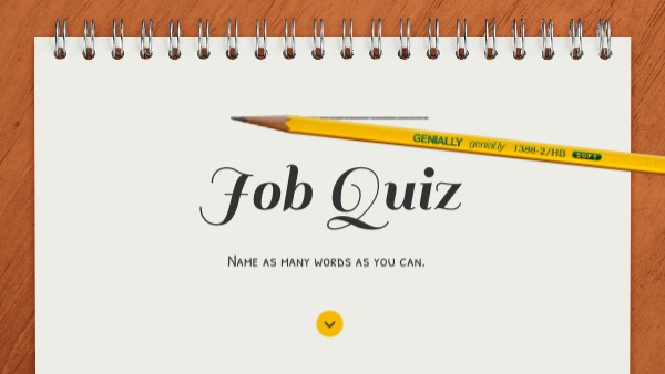 Job Quiz | Genially