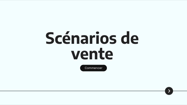 Scénarios devente | Genially