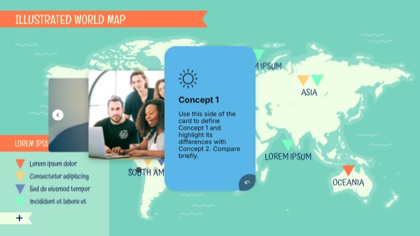 ILLUSTRATED WORLD MAP | Genially