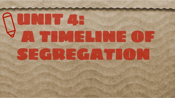 UNIT 4 1res : a timeline of segregation | Genially