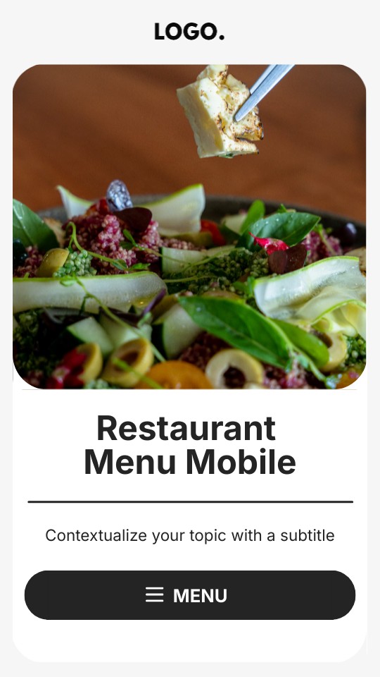 Restaurant Menu Mobile | Genially