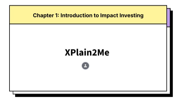 Chapter 1: Xplain2Me | Genially