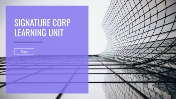 Corporate Signature Learning Unit | Genially