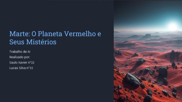 Marte: O Planeta Vermelho e Seus Mistérios | Genially