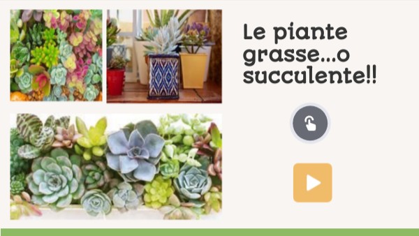 Le piante grasse...o succulente!! | Genially