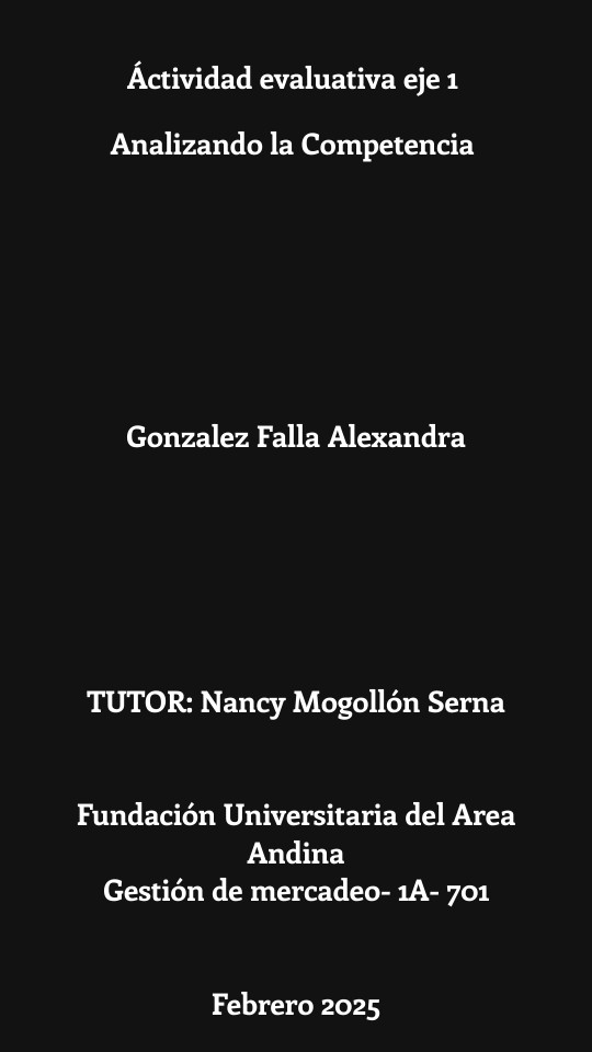 Áctividad evaluativa eje 1 Gestión de Mercadeo | Genially