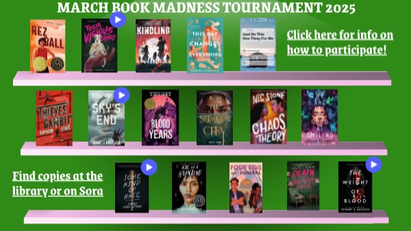March book madness tournament 2025 | Genially