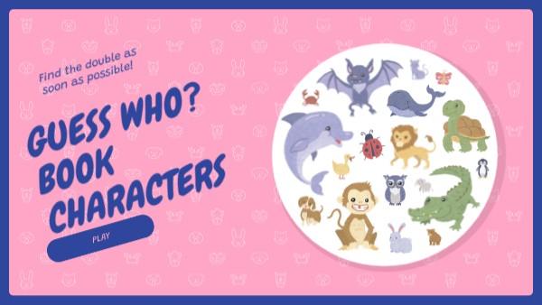 Guess Who? Book Characters | Genially