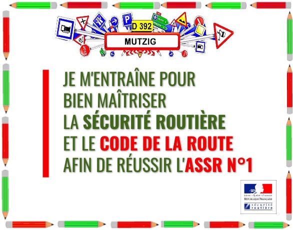 5° EMC Maîtriser le Code de la route pour réussir l' ASSR N°1 | Genially