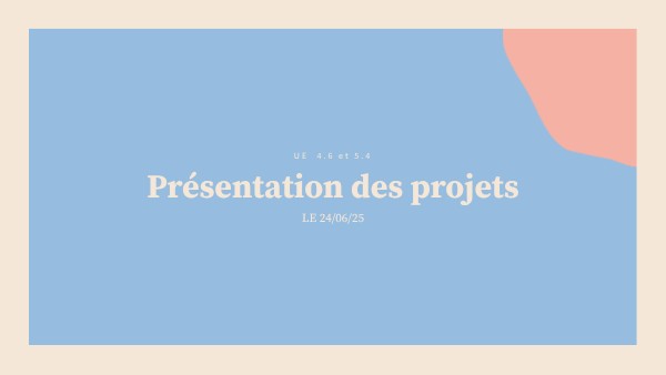 Présentation des projets | Genially