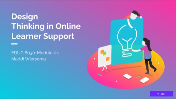 DesignThinking in Online Learner Support | Genially