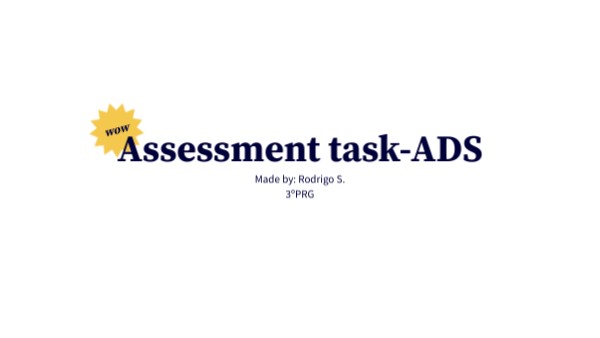 Assessment task-ADS | Genially