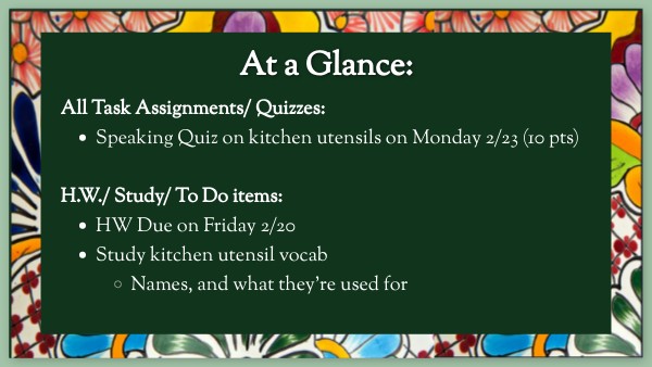 2B: Announcements | Genially