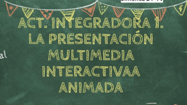 Act. Integradora 1. La presentación multimedia interactivaA animada | Genially