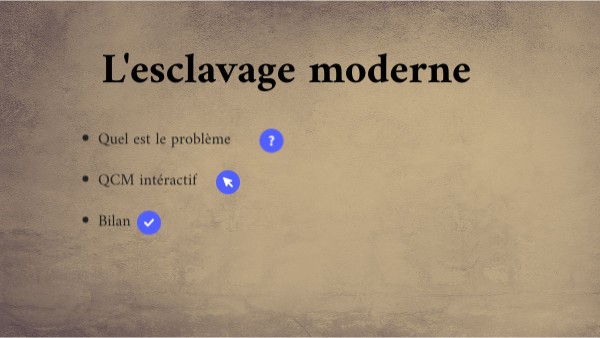 L'esclavage moderne | Genially