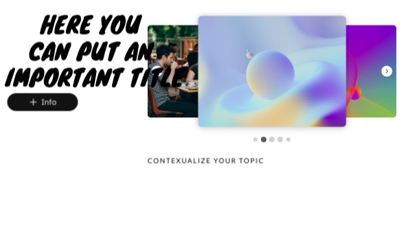 Here you can put an important title | Genially