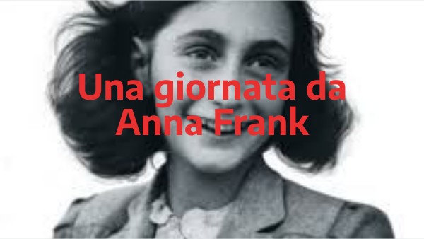 Una giornata da Anna Frank | Genially