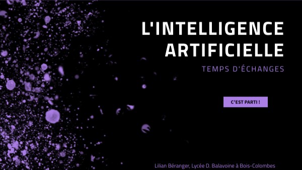 L'intelligence artificielle | Genially