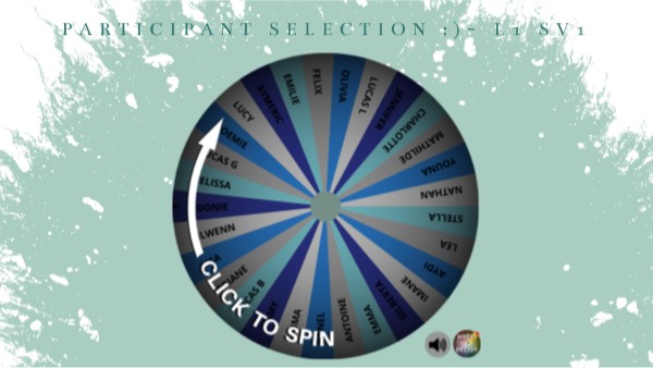 Participant selection ;)- L1 SV1 | Genially