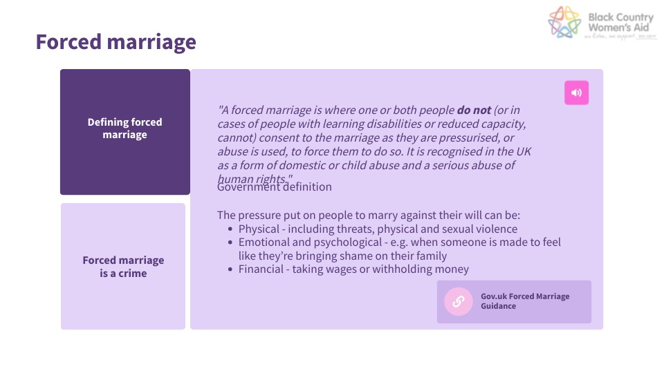 Forced marriage | Genially