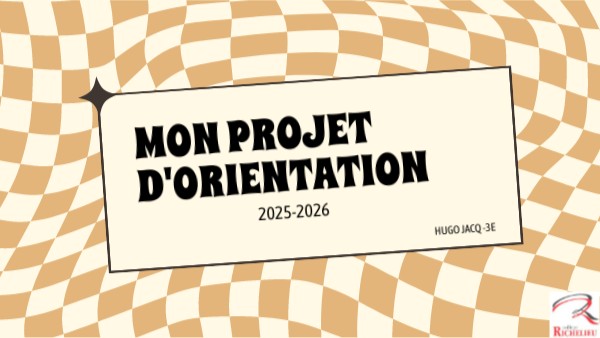 mon projet d'orientation | Genially