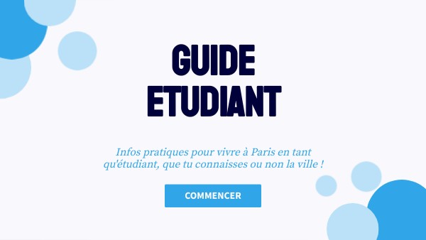 Guide étudiant | Genially