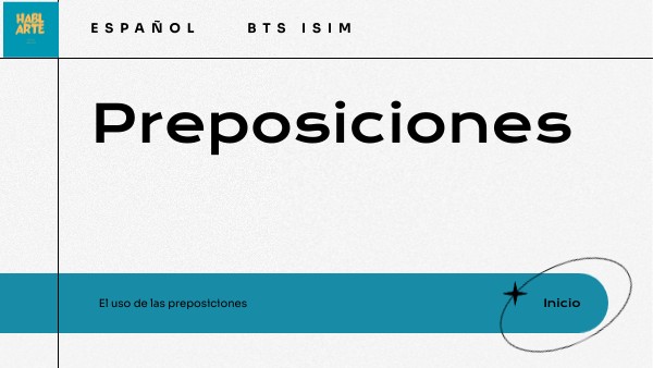 Preposiciones | Genially