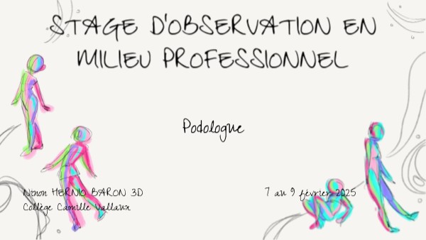 stage d'observation en milieu professionnel | Genially