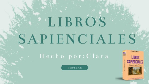 Libros sapienciales | Genially