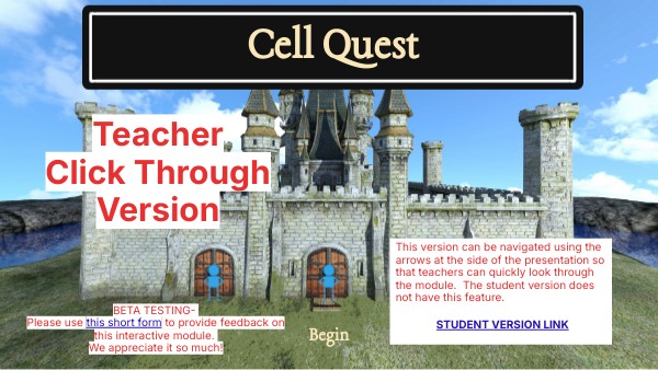 Teacher Click-Through: Cell Quest | Genially