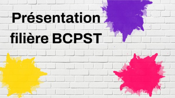 Présentation filière BCPST | Genially