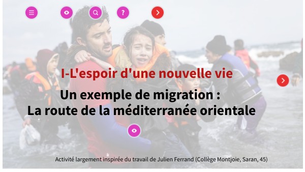 Un exemple de migration : La route de la méditerranée orientale | Genially