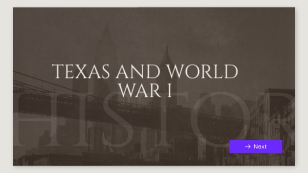 Texas WWI Breakout | Genially